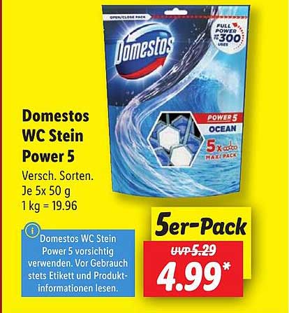 Domestos Wc Stein Power 5 Angebot bei Lidl