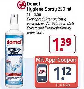 Domol Hygiene-Spray Angebot bei Rossmann