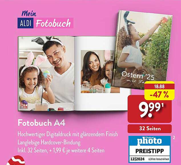 Fotobuch A4 Angebot bei Aldi Nord