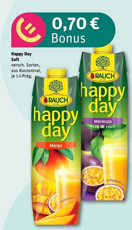Happy Day Saft Angebot bei REWE Center