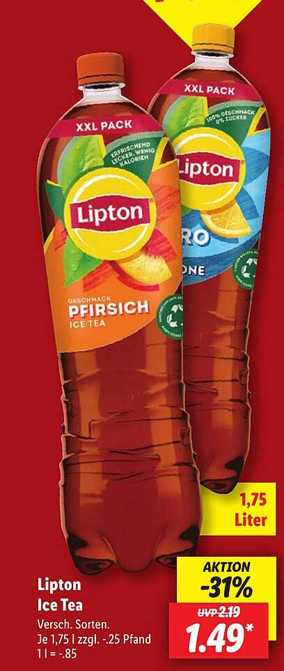Lipton Ice Tea Angebot bei Lidl - ProspektGuru.de