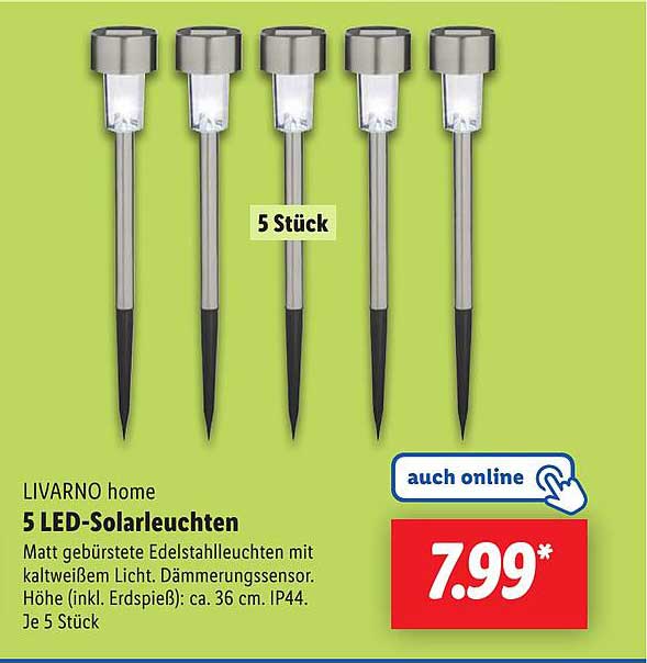 Erstaunlich Lidl Solarleuchten Prospekt Bilder