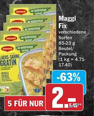Maggi Fix Angebot bei Hit