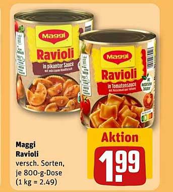 Maggi Ravioli Angebot bei REWE Center