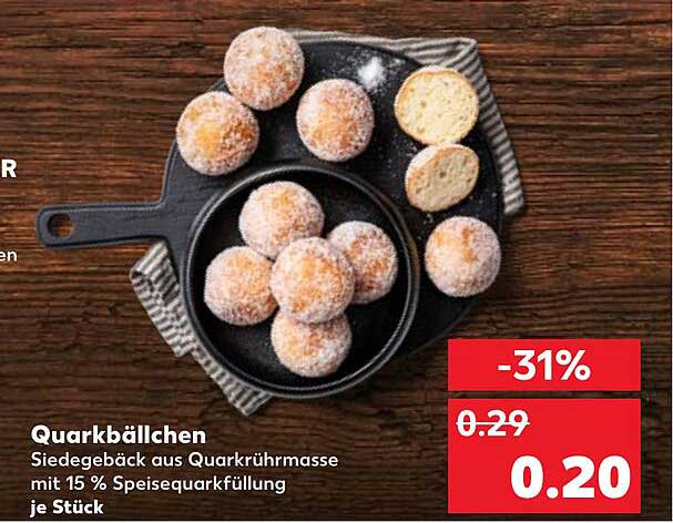 Quarkbällchen Angebot bei Kaufland - ProspektGuru.de