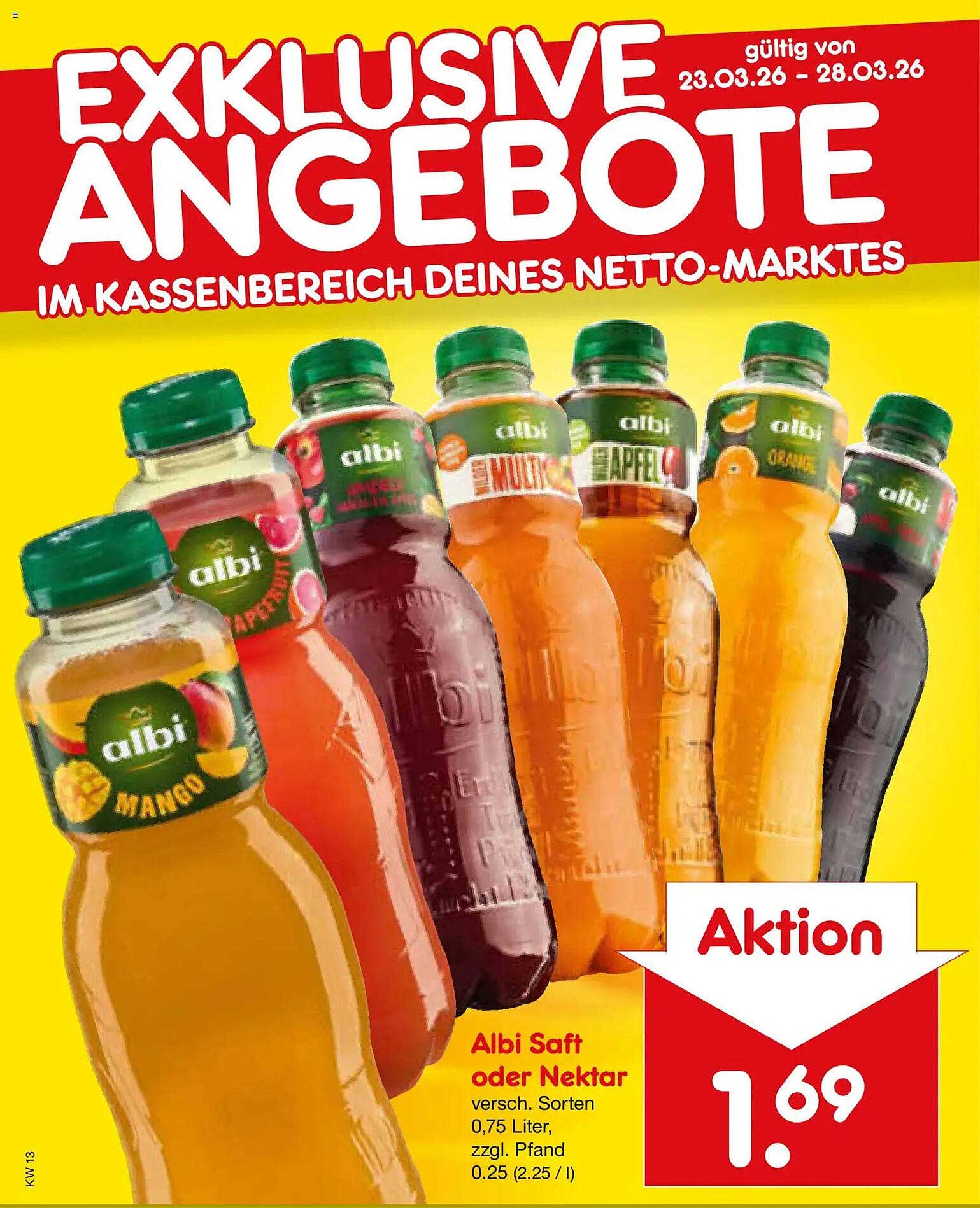 Elegantes Albi Saft Angebot Bild