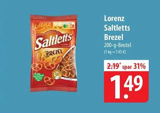 Lorenz Saltletts Brezel Angebot bei Famila Nord West - ProspektGuru.de
