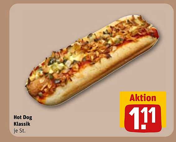 Hot Dog Klassik Angebot bei REWE - ProspektGuru.de