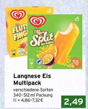 Langnese Eis Multipack Angebot bei CAP Markt - ProspektGuru.de