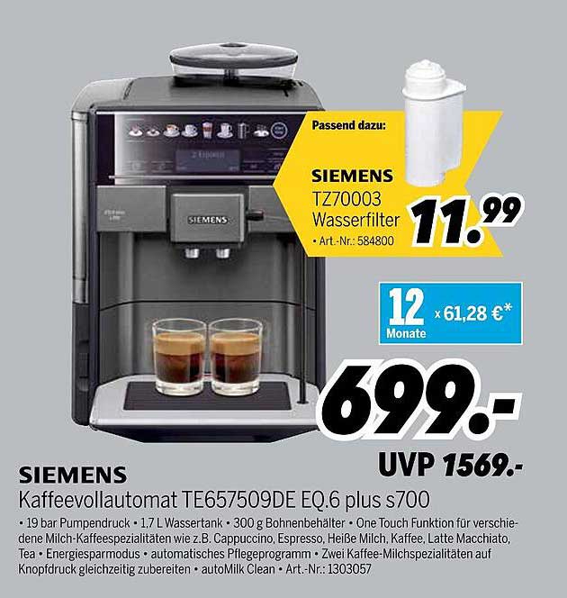 Siemens Eq 6 Plus S500 Unterschied S700