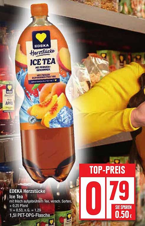 Edeka Herzstücke Ice Tea Angebot bei Edeka