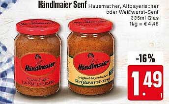 Händlmaier Senf Angebot bei Edeka - ProspektGuru.de