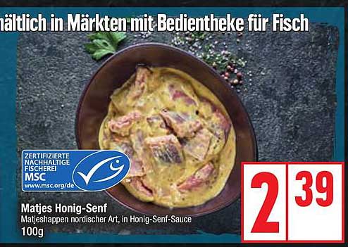 Matjes Honig-Senf Angebot bei Edeka