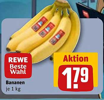Bananen Angebot bei REWE Center - ProspektGuru.de