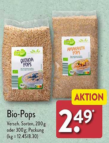 Bio-Pops Angebot bei Aldi Nord