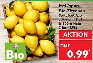 Bio-Zitronen Angebot bei Kaufland