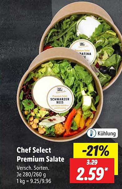 Chef Select Premium Salate Angebot bei Lidl