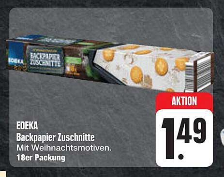 Edeka Backpapier Zuschnitte Angebot bei E-Center