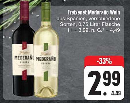 Freixenet Mederaño Wein Angebot bei E-Center