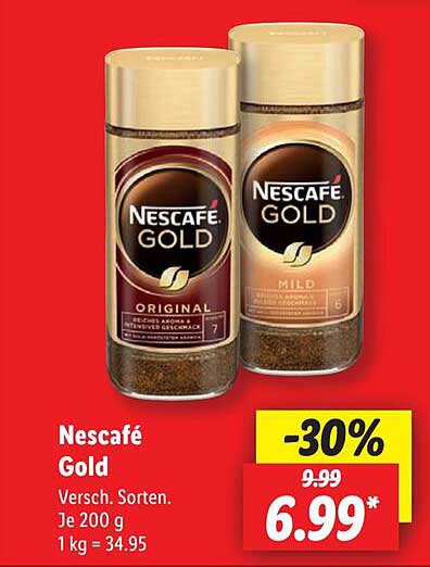Elegantes Nescaf Gold Angebot Lidl Ebenbild