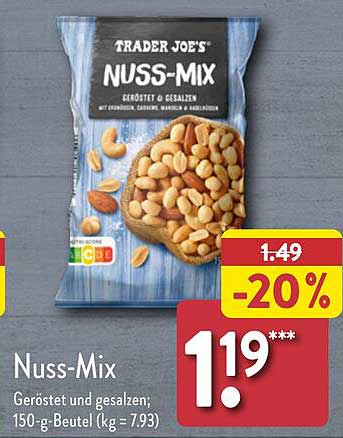 Nuss-Mix Angebot bei Aldi Nord - ProspektGuru.de