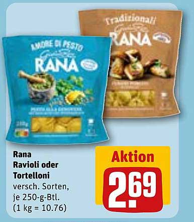 Rana Ravioli Oder Tortelloni Angebot bei REWE Center