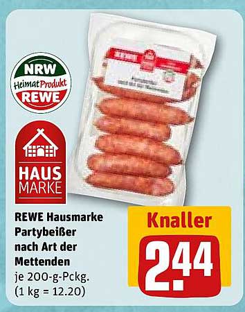 Rewe Hausmarke Partybeißer Nach Art Der Mettenden Angebot bei REWE Center