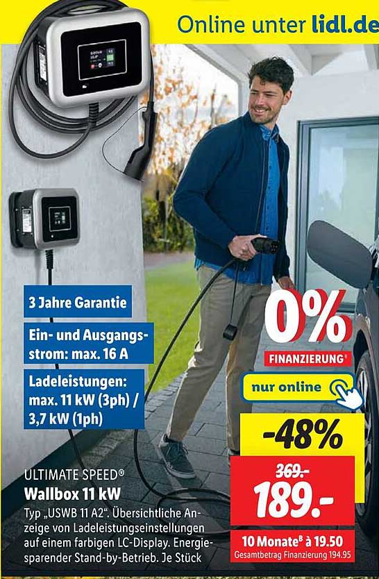 Ultimate Speed® Wallbox 11 Kw Angebot bei Lidl