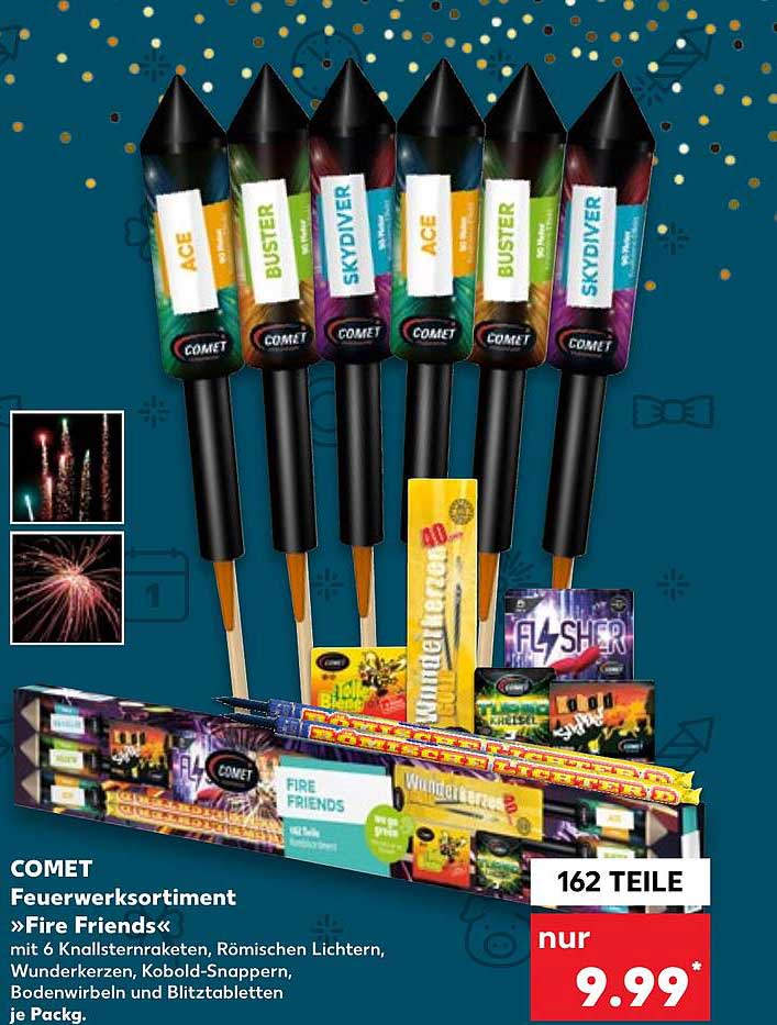 Comet Feuerwerksortiment »Fire Friends« Angebot bei Kaufland ...