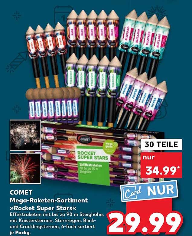Comet Mega-Raketen-Sortiment »Rocket Super Stars« Angebot bei Kaufland ...