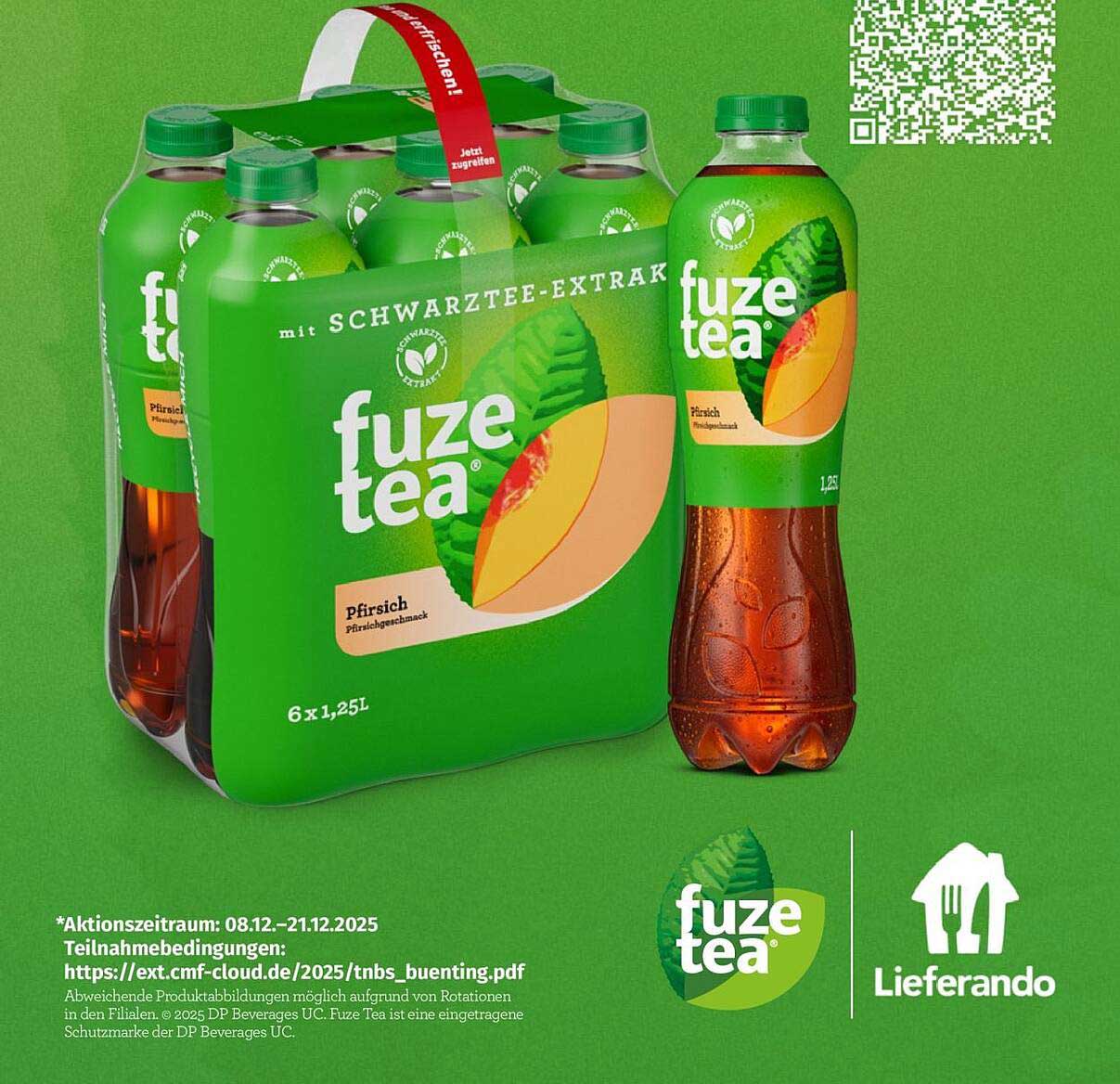 Fuze Tea Pfirsich 6 X 1,25L Angebot bei Combi - ProspektGuru.de
