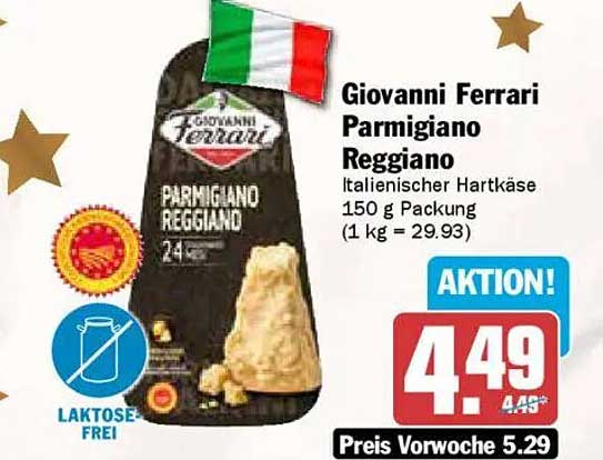 Giovanni Ferrari Parmigiano Reggiano Angebot bei AEZ - ProspektGuru.de