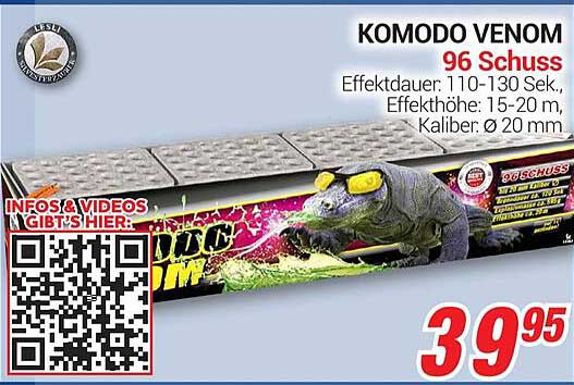 Komodo Venom 96 Schuss Angebot bei CENTERSHOP - ProspektGuru.de