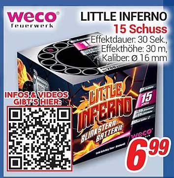 Little Inferno - 15 Schuss Batterie, Herrliche Stern-Buketten Angebot ...