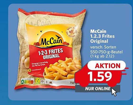 Mccain 1.2.3 Frites Original Angebot bei Combi - ProspektGuru.de