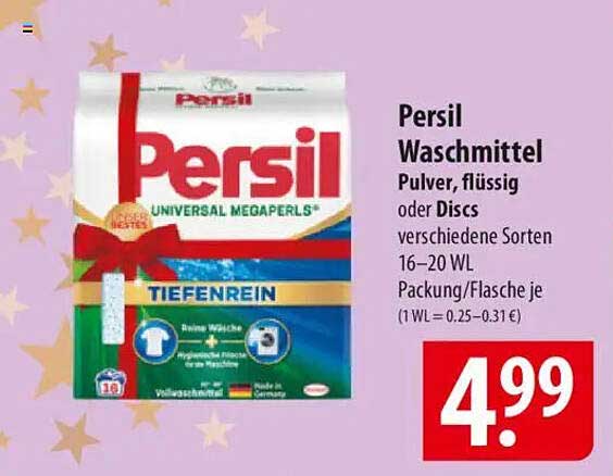 Persil Waschmittel* Versch. Sorten 16 - 20 Wl Angebot bei NETTO ...