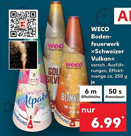 Weco Bodenfeuerwerk »Schweizer Vulkan« Angebot bei Kaufland ...