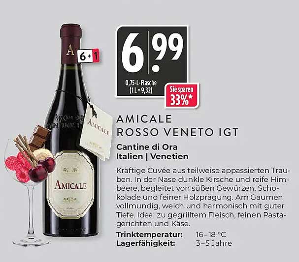 Amicale Rosso Veneto Igt Cantine Di Ora Italien | Venetien Angebot bei ...