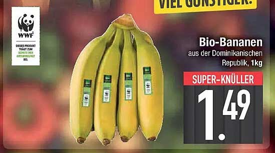 Bio-Bananen Aus Der Dominikanischen Republik, 1Kg Angebot bei E-Center ...