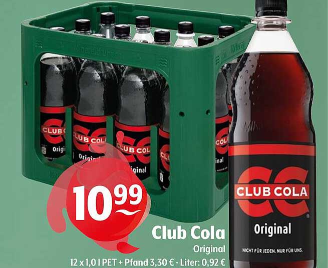 Club Cola Original Angebot bei Getränke Hoffmann - ProspektGuru.de