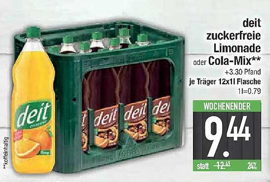 Deit Zuckerfreie Limonade Oder Cola-Mix Angebot bei E-Center ...