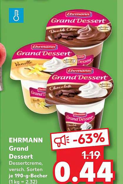 Ehrmann Grand Dessert Angebot bei Kaufland - ProspektGuru.de