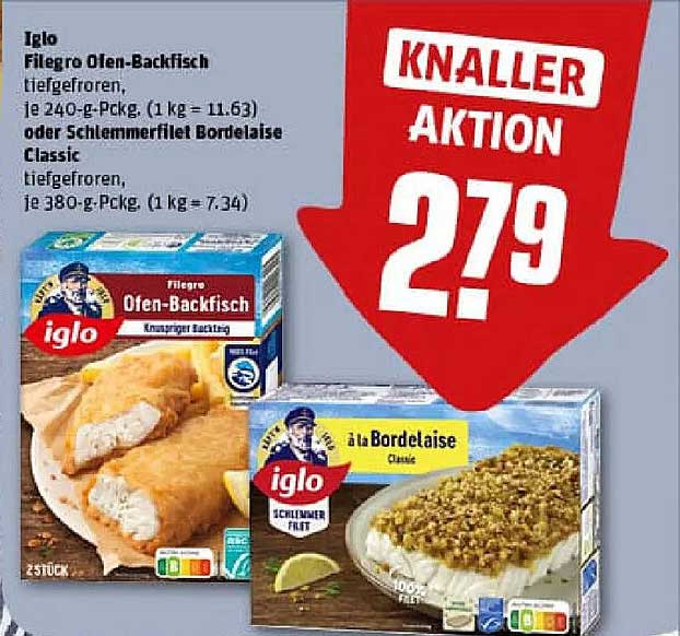 Iglo Schlemmerfilet Bordelaise Classic Tiefgefroren, Je 380-G-Pckg. (1 ...