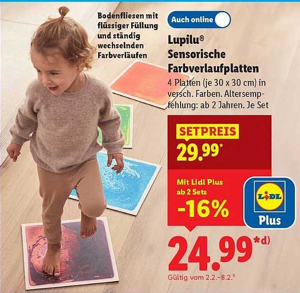 Lupilu® Sensorische Farbverlaufplatten Angebot bei Lidl - ProspektGuru.de