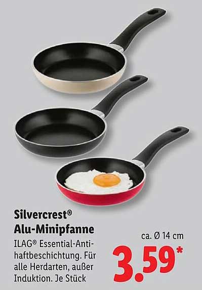 Silvercrest® Alu-Minipfanne Ilag® Essential-Antihaftbeschichtung. Für ...