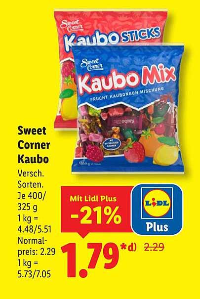 Sweet Corner Kaubo Cubyy's Versch. Sorten Angebot bei Lidl ...