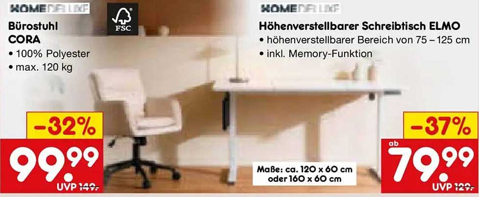 Bürostuhl Cora Angebot bei Netto Marken-Discount - ProspektGuru.de