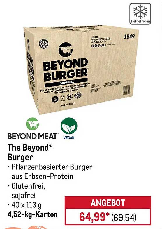 The Beyond® Burger Angebot bei METRO - ProspektGuru.de