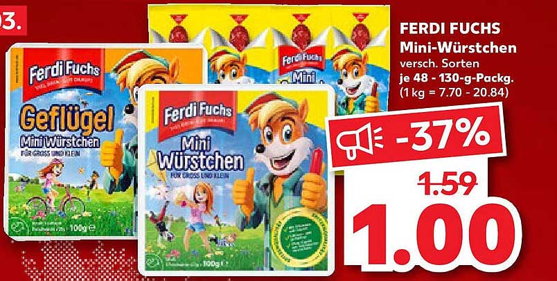 Ferdi Fuchs Mini-Würstchen Angebot bei Kaufland