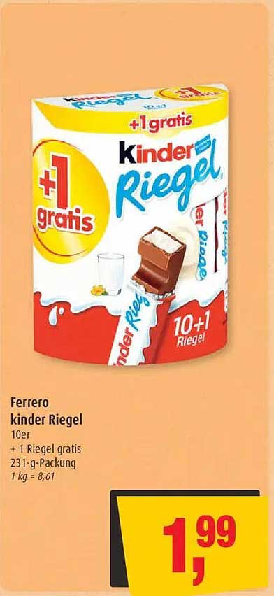 Ferrero Kinder Riegel Angebot bei Markant - ProspektGuru.de
